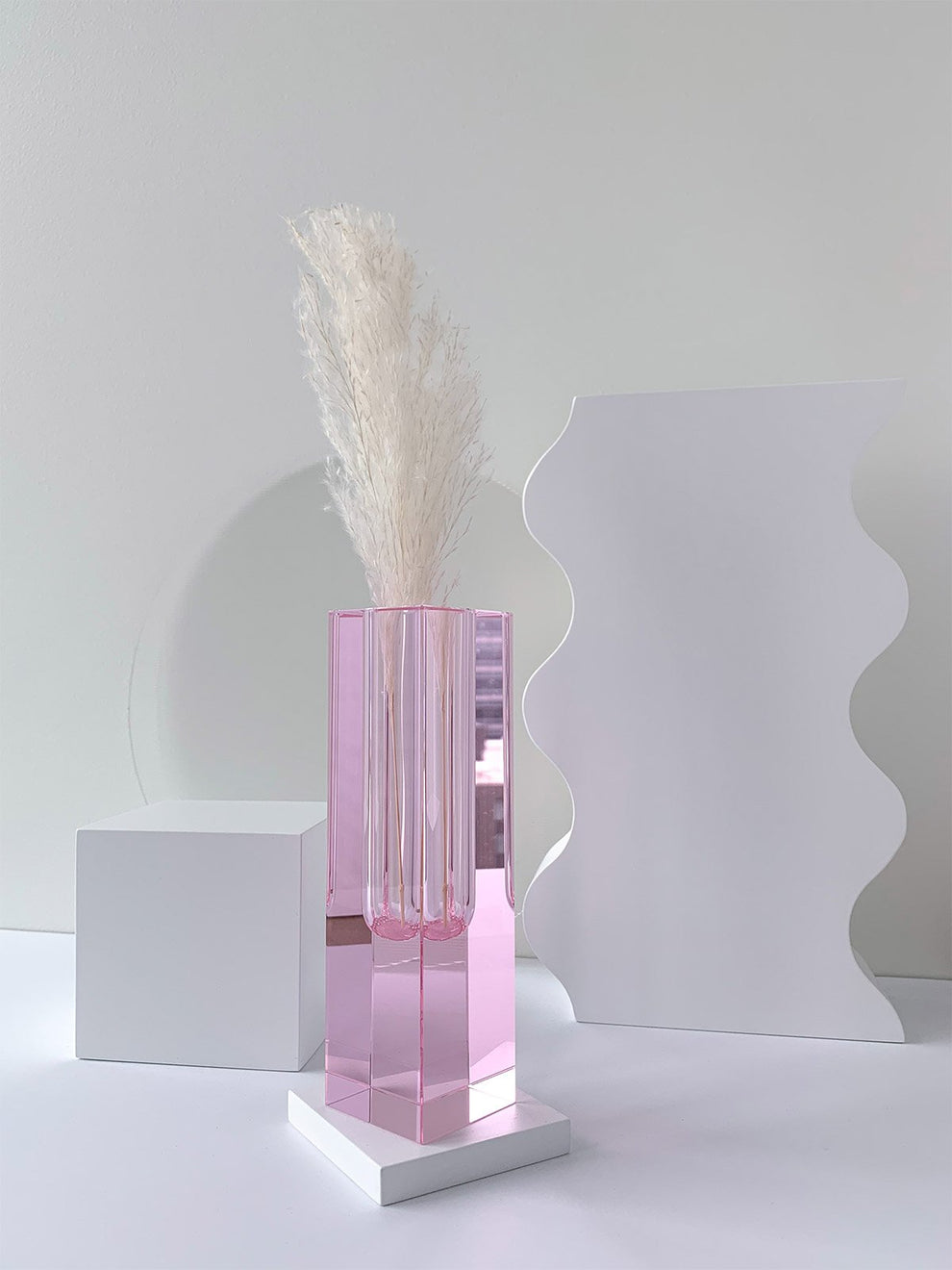 square vase - pink – miljuu